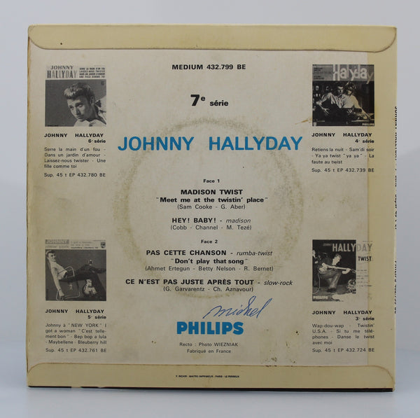Johnny Hallyday – Madison Twist, Vinyl, 7", 45 RPM, EP, France 1962 ...